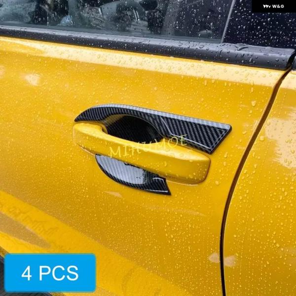 ホンダ ZRV ZR-V 2023 2024 カーボン ドアハンドル プロテクター サラウンドモールディング カスタム パーツ アクセサリーHonda ZRV ZR-V 2023 2024 Carbon Fiber Door Handle ...