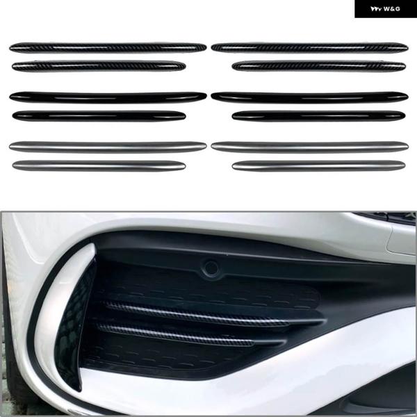メルセデス ベンツ C クラス W206 オートフロント バンパー スプリッターフィン ボディスポイラー カナード トリム ABS プラスチック カーアクセサリー 4個 カスタム パーツ アクセサリー4Pcs Mercedes Benz C...