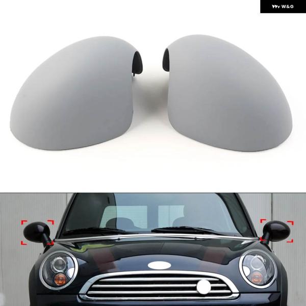 自動車ドアウィングミラー カバー バックミラー シェル ミニ R55 R56 R57 R58 R59 R60 R61 未塗装 カーアクセサリー カスタム パーツ アクセサリー1Pcs Auto Door Wing Mirror Cover ...