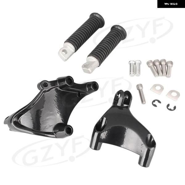 オートバイ リアセット フットレスト ペグ ブラケット キット ハーレー ダビッドソン IRON 883 483 72 1200 XL スポーツスター カスタム パーツ アクセサリーMotorcycle Rear Set Footpegs ...