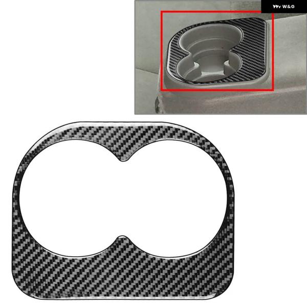 リアウォーターカップ ホルダー パネル ステッカー カバー トリム LHD シボレー インパラ 2000-2005 ABS ブラック カスタム パーツ アクセサリーRear Water Cup Holder Panel Sticker Co...