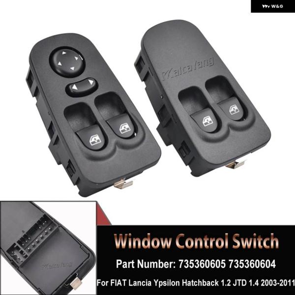 フロント左右ウィンドウスイッチレギュレーター 735360604 735360605 FIAT LANCIA YPSILON ハッチバック 1.2 JTD 1.4 2003-2011 カスタム パーツ アクセサリーHigh-concerne...