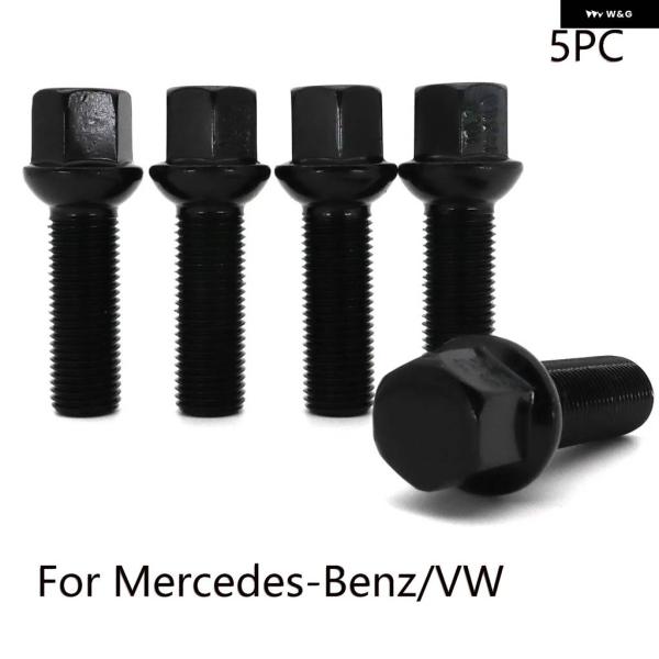 5個 車 M14 1.5 バック 60MM 半径ホイールボルト カーアクセサリー VW EOS FOX POLO MERCEDES-BENZ C180 C200 C250 C280 C300 C350E カスタム パーツ アクセサリーHig...