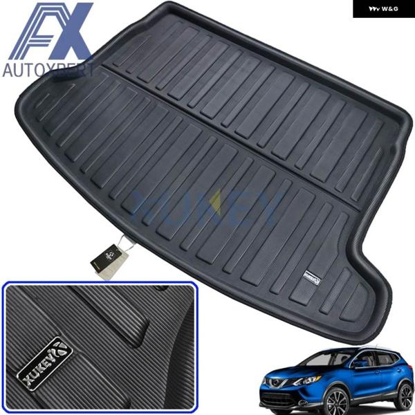 日産 キャシュカイ J11 ローグ スポーツ 2014 - 2016 2017 2018 2022 リア トランク ブートライナー マット カーゴフロアトレイ カーペット マッドキック パッド カスタム パーツ アクセサリーHigh-con...