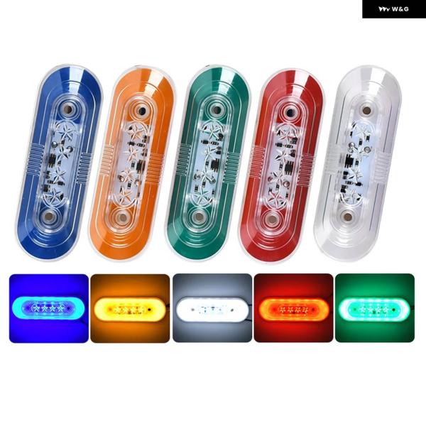 10個 LED サイドマーカー トラック 24V トレーラー クリアランスライト ストロボ フラッシュライト 車 RV バン 赤 白 アンバー 青 緑 カスタム パーツ アクセサリーHigh-concerned chemical:NoneF...