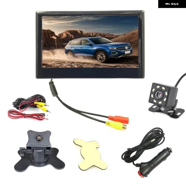 7インチ カーモニター TFT LCD カラースクリーン カーリアビュー カメラ 安全 パーキング リバース リアビュー ディスプレイ モニター カー カメラ 対応 カスタム パーツ アクセサリーItem Weight:400gItem S...