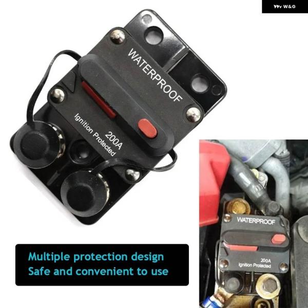 30A 40A 50A 60A 70A 80A 100A 120A 150A 200A 250A 300A AMP サーキット ブレーカー FRESET 12-48V DC 車 ボート オート 防水 カスタム パーツ アクセサリーHigh-...