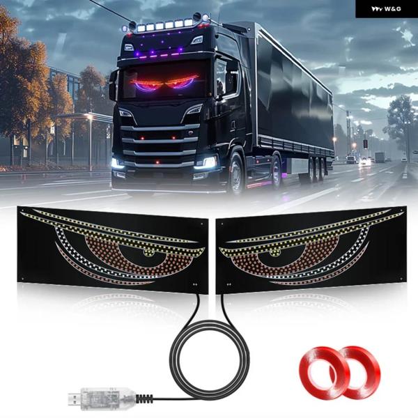 汎用 LED デビルズアイライト 車 フロント リアウィンドウ ハザード灯 レッド デビルズアイ ムードライト 運転安全ランプ 2個 カスタム パーツ アクセサリーHigh-concerned chemical:NoneSpecial Fe...