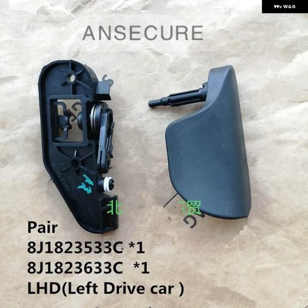 OEMペア ブラック フード ボンネット アクチュエーション レバー ハンドル カバー と ブラケット ベース アウディ TT TTS TTRS 2007-2014 8J1823533C 8J1823633C カスタム パーツ アクセサリー...