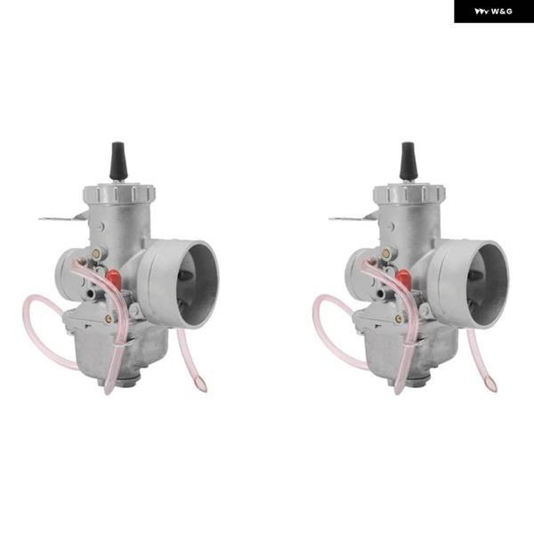 2X オートバイ キャブレター シリーズ ラウンドスライド 2ストローク キャブレター VM38 38MM VM38-9 VM 42-6025 13-5006 キャブレター カスタム パーツ アクセサリーHigh-concerned che...