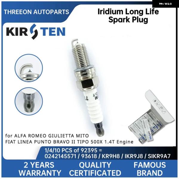 イリジウム スパークプラグ ALFA ROMEO GIULIETTA MITO FIAT LINEA PUNTO BRAVO II TIPO 500X 1.4T エンジン YR5DII33S 55249868 カスタム パーツ アクセサリー...