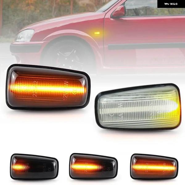プジョー 106 306 406 806 エキスパート シトロエン ベルリンゴ ジャンピー サクソ XM ZX フィアット スクード ユリス LED サイドマーカーランプ フェンダー ウィンカー カスタム パーツ アクセサリーHigh-co...