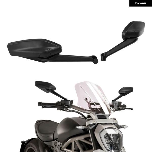 バイク バックミラー ドゥカティ モンスター 1200 R 2016-2019 ディアベル カーボン 2014-2017 1200 ディアベル FL 2008 Xディアベル カスタム パーツ アクセサリーHigh-concerned che...