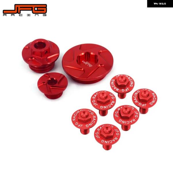 オートバイ CNC フォーク ガード エンジン タイミングオイル フィルター プラグボルトセット ホンダ CRF250R CRF450R CRF450X CRF 250 450 R X 2002-2017 カスタム パーツ アクセサリーPr...