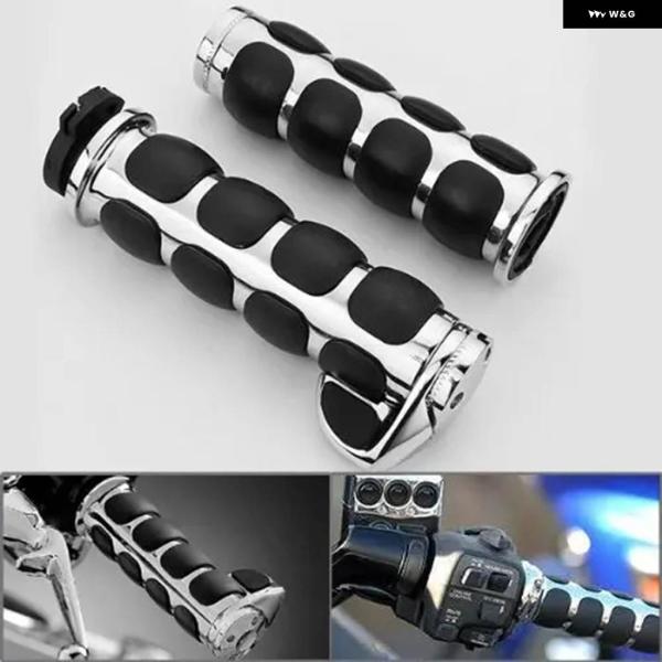 7/8インチ マノポール モトクルーザー チョッパー カフェレーサー ツーリング バイク 22MM ハンドルバー クローム ビレット キャップ ハンド グリップ カスタム パーツ アクセサリーHigh-concerned chemical:...