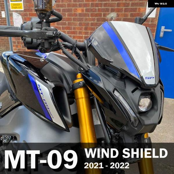 MT09 アクセサリー ヤマハ MT-09 SP 2021 2022 スポーツフライスクリーン エアフロー ウィンド ディフレクター スポーツ ウインドスクリーン カスタム パーツ アクセサリーHigh-concerned chemical...