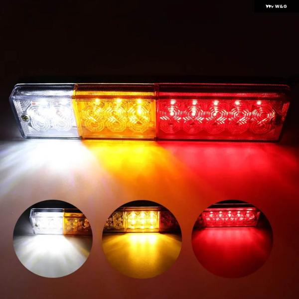 防水 12V 20LED ATV トレーラー トラック LED テールライト ランプ リア テールライト ブレーキ バックライト ターン インディアクター ランプ ボート ATV カスタム パーツ アクセサリーType:Functional...
