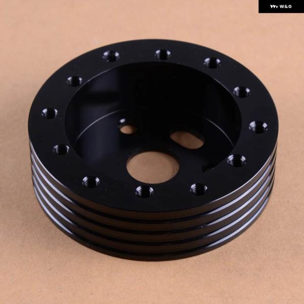 BELERカー スタイリング アクセサリー アルミブラック 1インチ ステアリングホイール ハブ アダプター スペーサー 6穴 ナルディグラントAPC 3穴 カスタム パーツ アクセサリーHigh-concerned chemical:No...