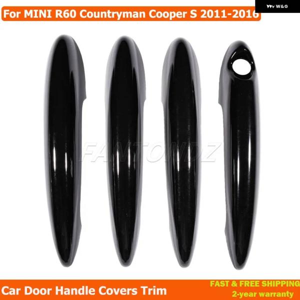 4枚セット ドアハンドル カバー トリム グロスブラック 4ドア BMW MINI R60 カントリーマン クーパー S 2011-2016 カスタム パーツ アクセサリーHigh-concerned chemical:NoneCountr...
