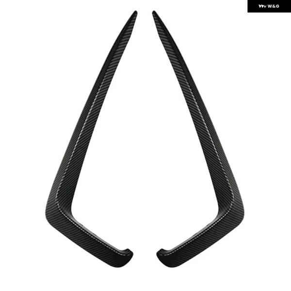 2ピースフロント バンパー スプリッタースポイラー 装飾 トリム フォグライト カナード VWジェッタMK7 2019-2021カーボン カスタム パーツ アクセサリーHigh-concerned chemical:NoneOrigin:M...