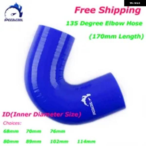 135度エルボー ジェネラルシリコーンクーラント インタークーラー パイプ チューブ ホース ID68MM 70MM 76MM 80MM 89MM 102MM 114MM カスタム パーツ アクセサリーHigh-concerned chem...