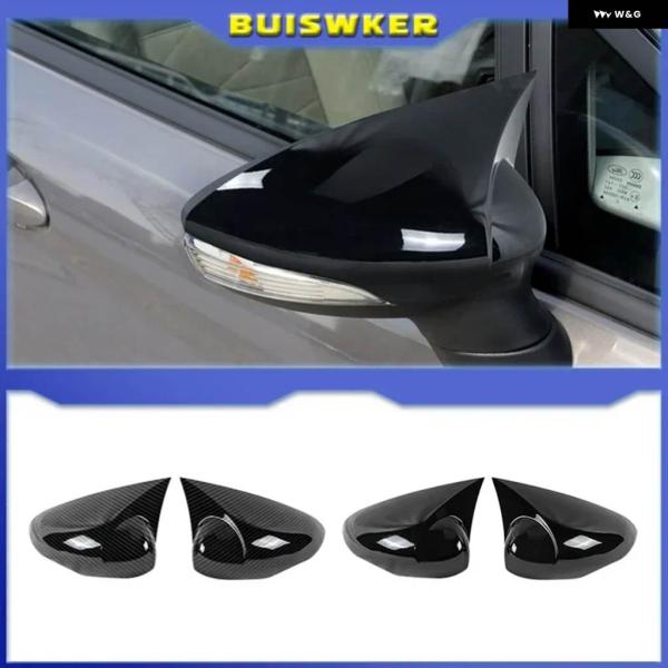 フォード フィエスタMK7 2010 - 17用左右シルバーカーサイドリアビューウイング ミラー カバー キャップ カスタム パーツ アクセサリーHigh-concerned chemical:NoneExternal Testing Ce...