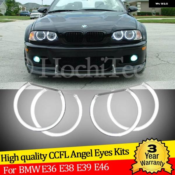 3年 4X131MM CCFL ANGEL EYESキット BMW 3 5 7シリーズ E36 E36 E38 E39 E46 デーモンアイ カスタム パーツ アクセサリーHigh-concerned chemical:NoneVoltag...