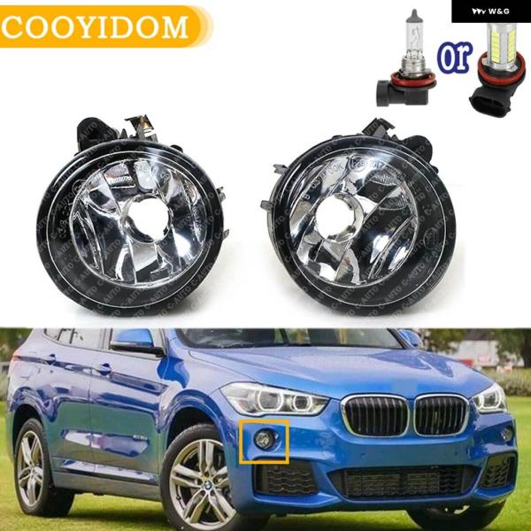 フロント フォグランプ LED バルブ /ハロゲン バルブ 付き BMW X1 X3 X4 X5M X6 X6M F48 2016-2018 63177238787 63177238788 カスタム パーツ アクセサリーItem Type:...