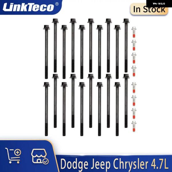 エンジン 部品 シリンダー ヘッドボルトセット 4.7L V8 ガソリン EVC EVC装着 ジープ 三菱 ダッジ ダコタ デュランゴ RAM 1500 4.7L 99-09 ES71129 カスタム パーツ アクセサリーSpecial F...