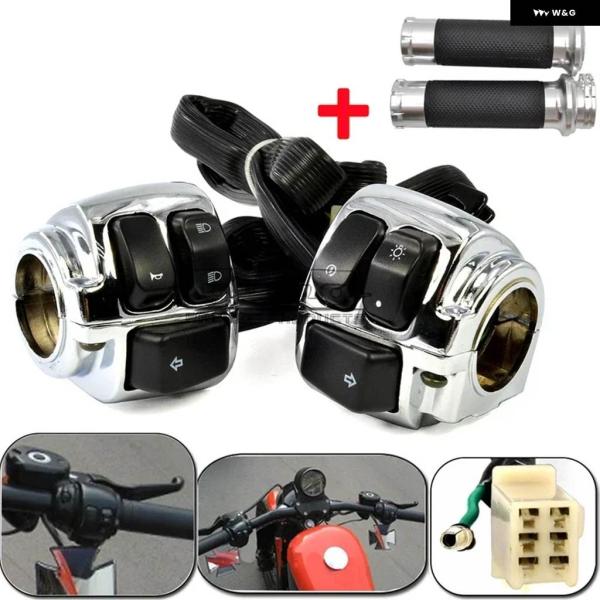 1インチ 25MM ハンドルバー ホーン ウィンカー ライト ボタン コントロール スイッチ スポルスター883 1200 XL XLH Vロッド ツーリング ソフテールダイナ カスタム パーツ アクセサリーHigh-concerned c...
