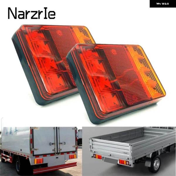 1/2 防水 車 8 LED ハザード テールライト リアランプ ペア ボートトレーラー 12V リアパーツ ユート トラック オートライト カスタム パーツ アクセサリーHigh-concerned chemical:NoneVoltag...
