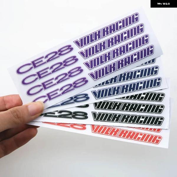 4枚組 VOLK RACING CE28 ホイールスポーク ステッカー 3M粘着ビニールラップ リム デカール スタイリング カスタム パーツ アクセサリーHigh-concerned chemical:NoneCategory:Stick...