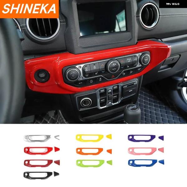 インテリア ジープ グラディエーター JT 2018 カーセンター コントロール エアコン パネル トリム カバー ジープ ラングラー JL 2018 カスタム パーツ アクセサリーHigh-concerned chemical:NoneI...