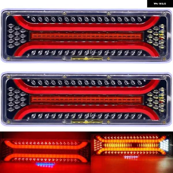 トラック リア テールライト ガイドフローステアリングブレーキ逆行交通 防水 LED トレーラー テールライト フォグランプ キャラバンユートATV カスタム パーツ アクセサリーHigh-concerned chemical:NoneVo...