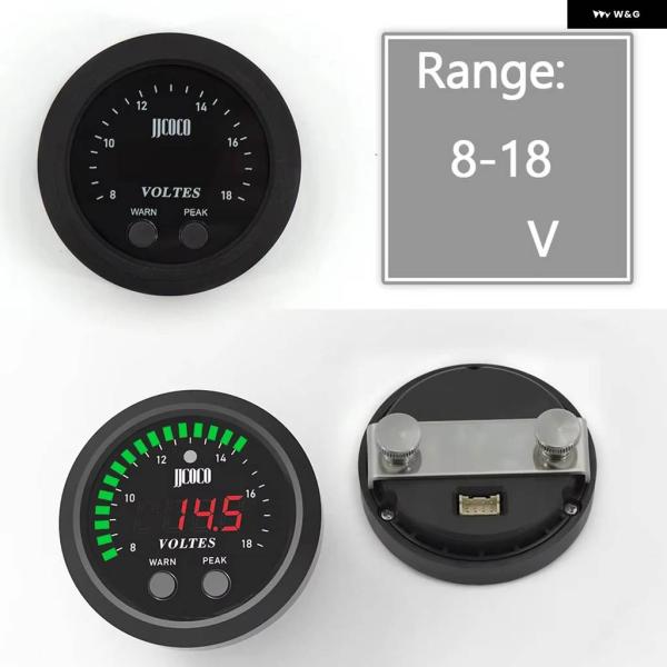 52MM / 2インチ 電圧計 電圧計 超薄型 丸型 赤色LEDディスプレイ 12V 24V カスタム パーツ アクセサリーHigh-concerned chemical:NonePlacement on Vehicle:FrontCoun...