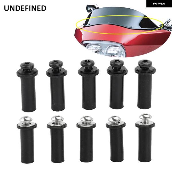 5個 バイク ウインドシールド ウェルナット ウインドスクリーン ネジ ボルト キャップ トリムキット ハーレー ロードグライド 全モデル CVO ウルトラ カスタム FLTR カスタム パーツ アクセサリーProtective parts...