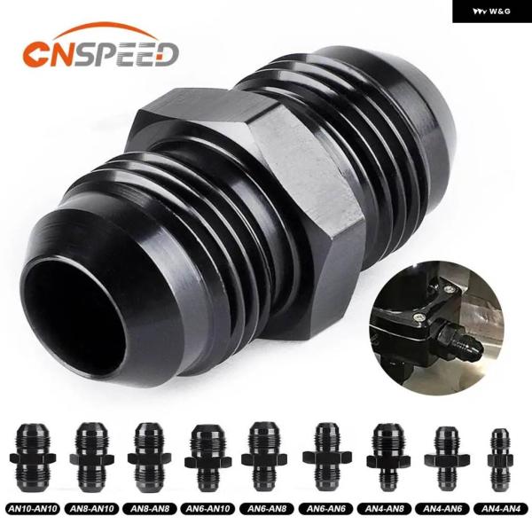 AN4 AN6 AN8 AN10 アルミフレアユニオン 亜酸化オイル燃料ホースエンドアダプターフィッティング ストレート接続 AN オス - AN オスカプラ カスタム パーツ アクセサリーSpecial Features:AN Male ...