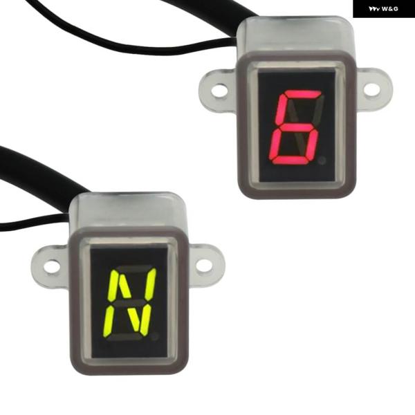 バイクデジタルタコメーター スピードメーター オフロード デジタルダッシュ スーパー5速/6速ディスプレイ ギアインジケーターディスプレイ カスタム パーツ アクセサリーHigh-concerned chemical:NoneSpecial...