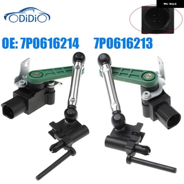 7P0616213 フロント左 7P0616214 右高さレベルセンサー 95834107600 95834107500 7P061621 AUDI VW TOUAREG V6 V8 カスタム パーツ アクセサリーHigh-concerne...