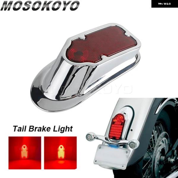 12V トゥームストーン テールライト ハーレー FLH チョッパー ホンダ ヤマハ ツーリング レッド ブレーキライト ランプ テールライト カスタム パーツ アクセサリーBattery Included:NoHigh-concerned...