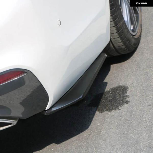 2 個 リアスパッツ バンパー コーナーリップ アウディ A1 A2 A3 8P 8V 8L A4 B6 B7 B8 B9 A5 A6 C5 C6 C7 A7 A8 Q2 Q3 Q4 Q5 Q7 カスタム パーツ アクセサリーHigh-co...