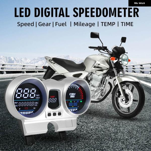 LED デジタル 12V バイク スピード メーター ゲージ タコメーター ダッシュボード ホンダ CBX250 CBF250 ツイスター 2001-2008 防水 カスタム パーツ アクセサリーHigh-concerned chemica...