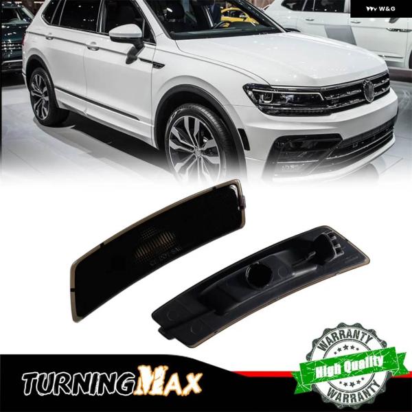 車用フロント バンパー サイドマーカー インジケーター ライト ハウジング カバー フォルクスワーゲン ティグアン 2018年以降 ビートル 2012-2019年式 ウィンカーライト カスタム パーツ アクセサリーHigh-concerne...