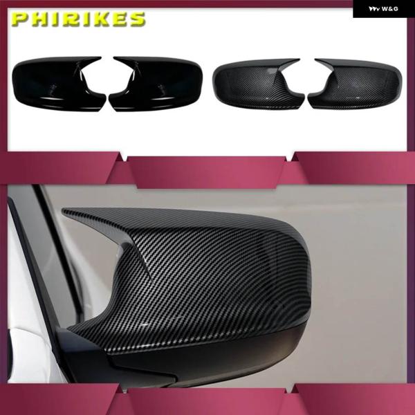 カーボン カーリアビュードアウィングサイドミラー カバー キャップ シェルケース BMW X3 F25 X1 E84 PRE-LCI 2010 - 13 ケース カスタム パーツ アクセサリーHigh-concerned chemical:...