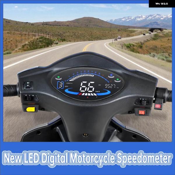 12000RPM ゲージ タコメーター パネル モーター LED デジタル ダッシュボード ホンダ BIZ100 BIZ125 C100 カスタム パーツ アクセサリーHigh-concerned chemical:NoneBuilt-in...