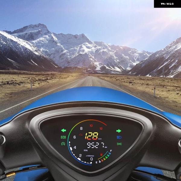 ヤマハ ミオ スポーティ/ミオ アモーレ/ミオ スマイル BJ バイク LCD デジタル スピード メーター LED デジタル ダッシュボード 12000RPM ゲージ カスタム パーツ アクセサリーHigh-concerned chemi...