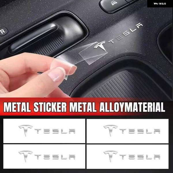2/4/8PCS 車用 ステッカー 3D 車用バッジ デコレーション デカール テスラ モデル3 モデルS X モデルY ロードスター SPACEX サイバー トラック カスタム パーツ アクセサリーHigh-concerned chemi...