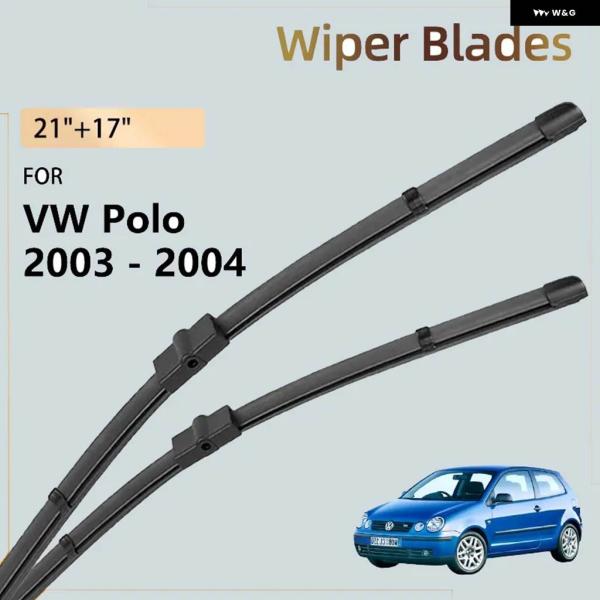 フォルクスワーゲン VW ポロ 9N 9N3 MK4 2003 2004 フロント ワイパー ブレード フロントガラス 21インチ + 17インチ カスタム パーツ アクセサリーHigh-concerned chemical:NonePla...