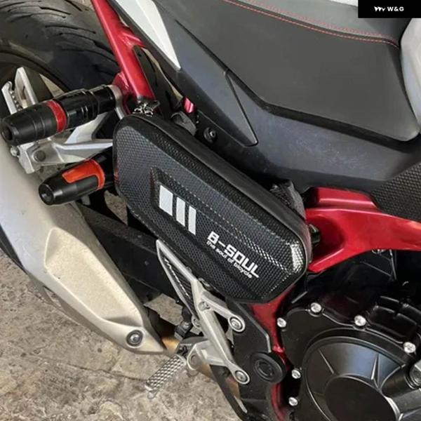 バイク 防水 ハードシェル トライアングルツールサイドバッグ BENELLI TNT BN 125 600 300 302 250 LEONCINO 500 702 TRK50用 カスタム パーツ アクセサリーHigh-concerned ...