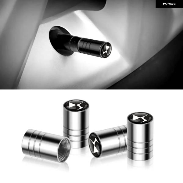 DS SPIRIT DS3 DS4 DS4S DS5 5LS DS6 DS7 DS9 DEESSE RUBIS E-TENSE WILD用 4個 車用ホイール タイヤ バルブ キャップ カバー カスタム パーツ アクセサリーHigh-con...